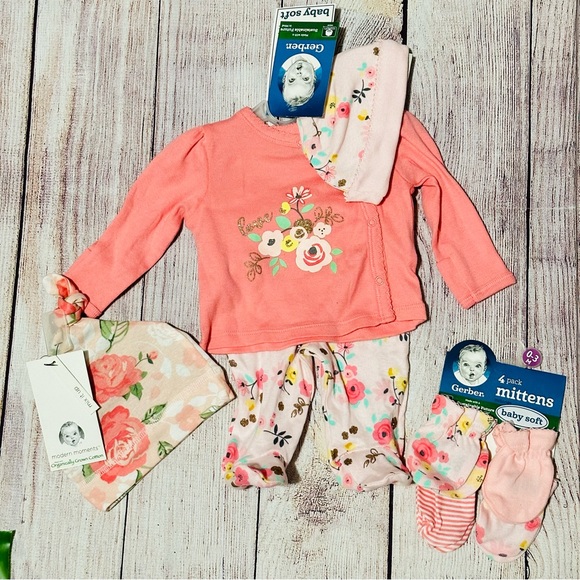Gerber | Matching Sets | Gerber Spring Floral Bundle Newborn New | Poshmark
